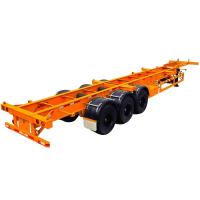 China Light Tare Weight 2/3 Axles 20-40-45ft Air Suspension Container Chassis Semi-Trailer for sale