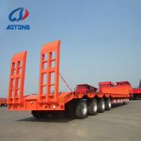 China Heavy Duty Aorong 4 axle 80-120Ton Lowbed Trailer with 40 Ton Two Speed Landing Gear for sale