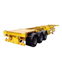 China Light Tare Weight 2/3 Axles 20-40-45ft Air Suspension Container Chassis Semi-Trailer for sale
