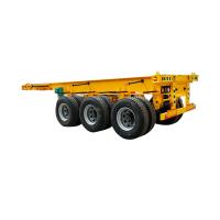 China Light Tare Weight 2/3 Axles 20-40-45ft Air Suspension Container Chassis Semi-Trailer for sale