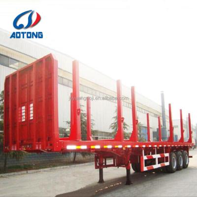 China 11.00r20 12r22.5 315 385 Tires Timber Truck Semi Trailer for Smooth Log Transportation for sale