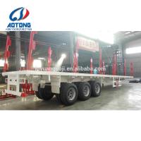 China 20ft 40ft 45ft Flatbed Truck Trailer with Fuwa Bpw Optional Axle and 2
