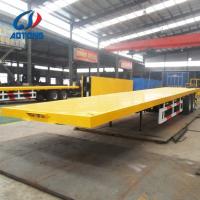 China 20ft 40ft 45ft Flatbed Truck Trailer with Fuwa Bpw Optional Axle and 2