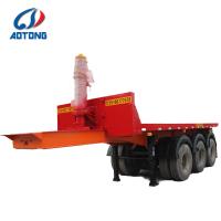 China JOST 28Tons Heavy Duty Dump Semi Trailer 2 Axle 3 Axle 20ft 40ft Tipping Container Chassis for sale
