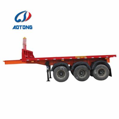 China OE NO. Juyuan Trailer 3 Axles 40ft Tipping Chassis Container Tipper Trailer for Stone for sale