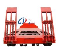 China 4/8/12pcs Twist Lock Lowboy Semi Truck Trailer for Heavy Equipment Transport 100-120ton for sale