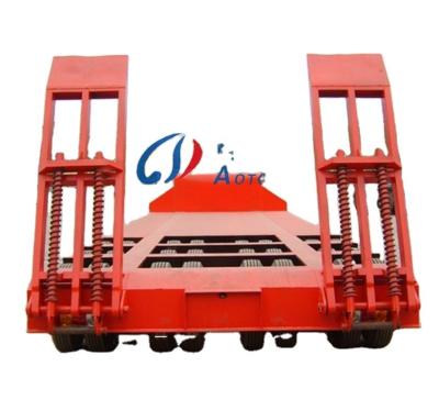 China 4/8/12pcs Twist Lock Lowboy Semi Truck Trailer for Heavy Equipment Transport 100-120ton for sale