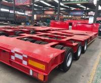 China 4/8/12pcs Twist Lock Lowboy Semi Truck Trailer for Heavy Equipment Transport 100-120ton for sale