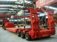 China 4/8/12pcs Twist Lock Lowboy Semi Truck Trailer for Heavy Equipment Transport 100-120ton for sale