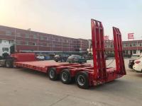 China 4/8/12pcs Twist Lock Lowboy Semi Truck Trailer for Heavy Equipment Transport 100-120ton for sale