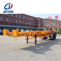 China 12500*2500*1550mm Producer 20ft/40ft Skeleton Shipping Container Semi Trailer for USA for sale