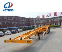 China Design 3-Axle 40ft Skeleton Chassis Semi Truck Trailer for Container Transport by AOTONG for sale
