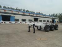 China 13000X2500X3090 mm Steel 3 Axles Bi-Train Tandem Semi Trailer for Container Loading for sale