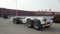 China 20ft Skeletal Superlink Tandem Semi Trailers Bi-train Trailer with Electric 24V 7 ways for sale