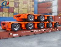 China Goldhofer Type 9 Hydraulic Axles Semi Trailer for Heavy Duty Equipment Steel Transport for sale