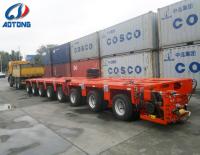China Goldhofer Type 9 Hydraulic Axles Semi Trailer for Heavy Duty Equipment Steel Transport for sale