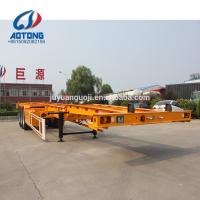 China 12R22.5 Tire Skeleton Chassis Semi Truck Trailer with 4/8/12 Twist Locks in Malaysia for sale