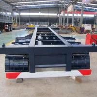 China 12R22.5 Tire Skeleton Chassis Semi Truck Trailer with 4/8/12 Twist Locks in Malaysia for sale