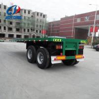 China ISO9001 Certified 2 Axle 20ft Flat Bed Truck Chassis for 40ft Container Semi Trailer for sale