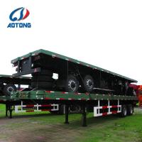 China ISO9001 Certified 2 Axle 20ft Flat Bed Truck Chassis for 40ft Container Semi Trailer for sale