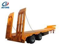 China Truck Trailer 3 Axles/ 4 Axles 13000--16000mm Length 50 Ton Lowboy Trailer in Kenya for sale