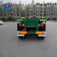 China Iron Truck Trailer Aotong Durable 20 Feet 40 foot Flatbed platform Semi Trailer Truck for sale