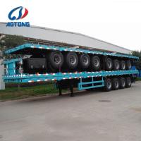 China 40ft 3axle Flatbed/Skeletal Container Trailers with Max Payload of 45T Steel Material for sale