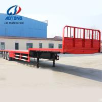 China King Pin 45ft Tri Axles Low Flatbed Truck Trailer with Design and Customization Option for sale