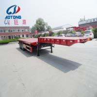 China King Pin 45ft Tri Axles Low Flatbed Truck Trailer with Design and Customization Option for sale