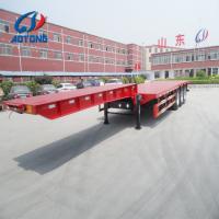 China King Pin 45ft Tri Axles Low Flatbed Truck Trailer with Design and Customization Option for sale