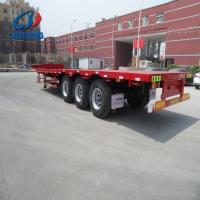 China King Pin 45ft Tri Axles Low Flatbed Truck Trailer with Design and Customization Option for sale