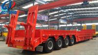 China Max Payload 45 100 Tons 3 Axles Low Bed Semi Trailer for Excavator in South Africa for sale