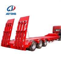 China Hydraulic Multi Axle 35-100 Ton Bulk Cargo Carrier Lowboy Trailer Within Your Budget for sale