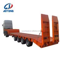 China Hydraulic Multi Axle 35-100 Ton Bulk Cargo Carrier Lowboy Trailer Within Your Budget for sale