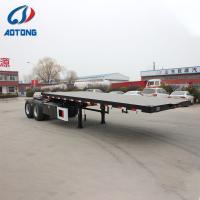 China 35tons 3 Axles Shipping Container Trailer with Max Payload 50000kgs and Materials for sale