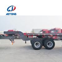 China 90tons Max Payload Superlink Flatbed Semi Trailer for 20 feet Container Transport for sale