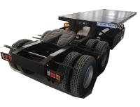 China 90tons Max Payload Superlink Flatbed Semi Trailer for 20 feet Container Transport for sale