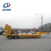 China NDRC Announced Enterprise low bed semi trailer with gooseneck and 2 axles in Nigeria for sale