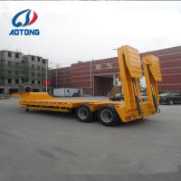 China NDRC Announced Enterprise low bed semi trailer with gooseneck and 2 axles in Nigeria for sale