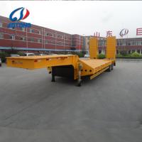 China NDRC Announced Enterprise low bed semi trailer with gooseneck and 2 axles in Nigeria for sale