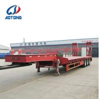 China 100ton Detachable Gooseneck Dropdeck Semi-Trailer for 5 Axle Steering Low Bed Trailer for sale
