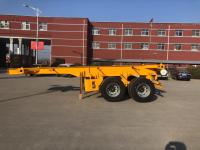 China Suspension Leaf-spring/Air Suspension Tri-axle Skeleton Trailer for Container Transport for sale