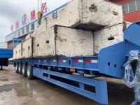 China Heavy Load Gooseneck Lowboy Semi Trailer for Excavator Transport 3 Axles 4 Axles 12m 15m for sale