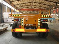 China Suspension Leaf-spring/Air Suspension Tri-axle Skeleton Trailer for Container Transport for sale