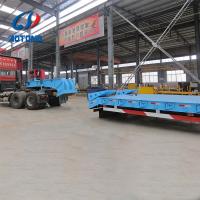 China 226 Batch Announcement Low Bed Semi Trailer with Dolly or Hydraulic Ramp or Car Lift for sale