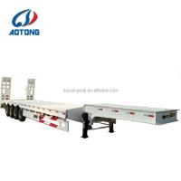 China Steel 4 Axle 60 Tons Draw Bar Hydraulic System Kit Parts Low Bed Semi Trailer Lowboy for sale