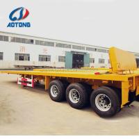 China 20ft 40ft Flat Bed Container Semi Trailer with 11.00R20 Tires and Dependable Certificate for sale