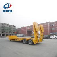 China Semi-Trailer for Mini Excavator Low Bed Design 2 Axles Heavy Load Capacity and More for sale