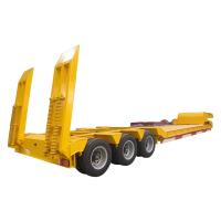 China Semi-Trailer for Mini Excavator Low Bed Design 2 Axles Heavy Load Capacity and More for sale