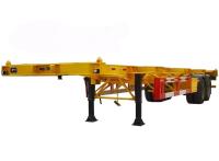China Jost Dual-speed Landing Gear 3 Axles Skeleton Container Semi-trailer for 20ft 40ft Chassis for sale